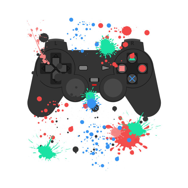Controller Graffiti - PS - Graffiti - T-Shirt | TeePublic