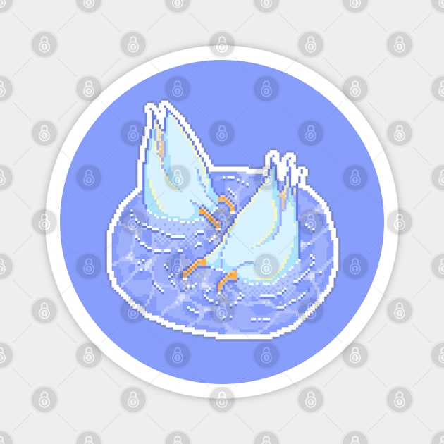 two meme ducks in the pond - Ducks Funny - Magnet | TeePublic