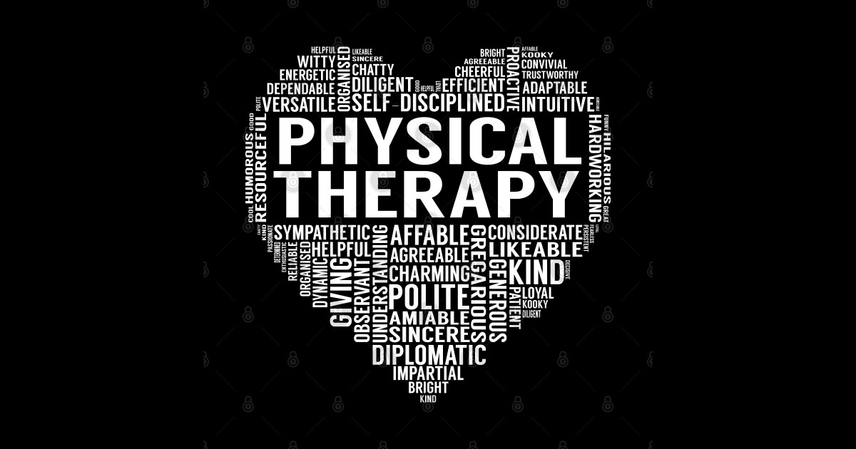 Physical Therapy Heart - Physical Therapy - Sticker | TeePublic