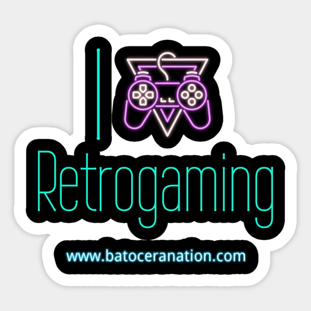Retro Gamer Logo 13 - Retro Gamer - Sticker | TeePublic