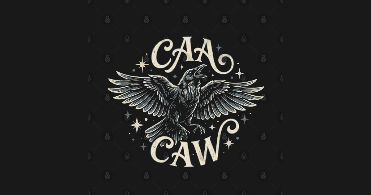 Edgar Allan Poe Crow Raven Caa Caw Gothic Horror Literature Poetry ...