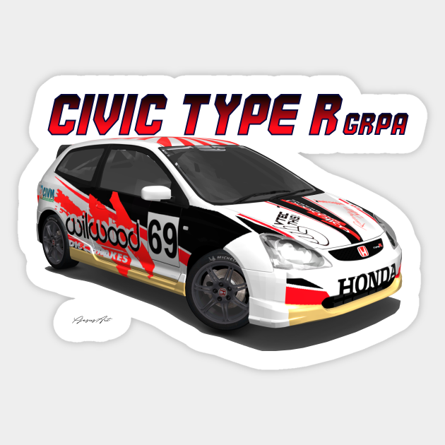 Honda Civic Type R - Civic - Sticker | TeePublic