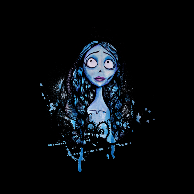 Tim Burton's Corpse Bride: Watercolor Emily - Love - Mug | TeePublic