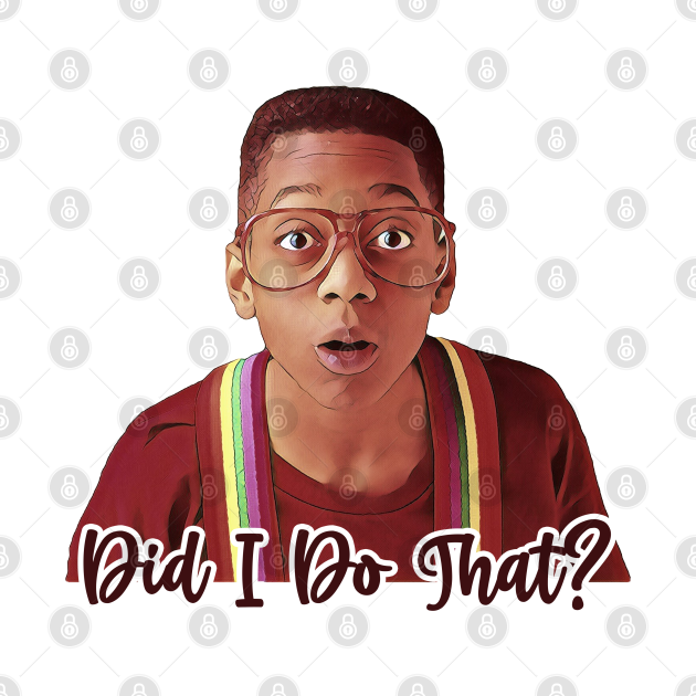 Did I Do That? - Urkel - Long Sleeve T-Shirt | TeePublic