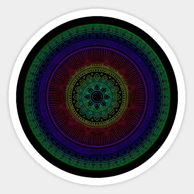 Mandala art - Mandala - Sticker | TeePublic