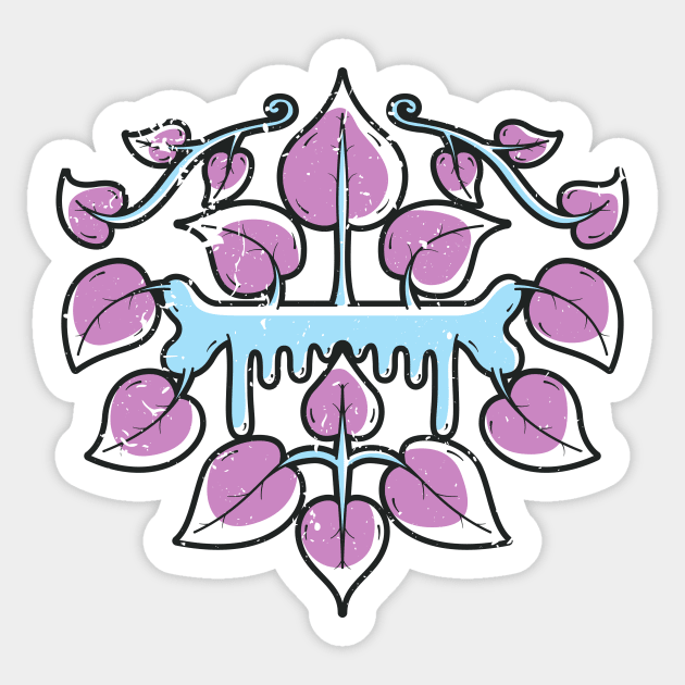 bones and leaves - Bones And Leaves - Sticker | TeePublic