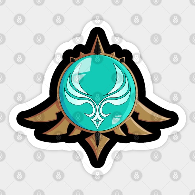 Anemo Mondstat Vision - Genshin Impact - Sticker | TeePublic