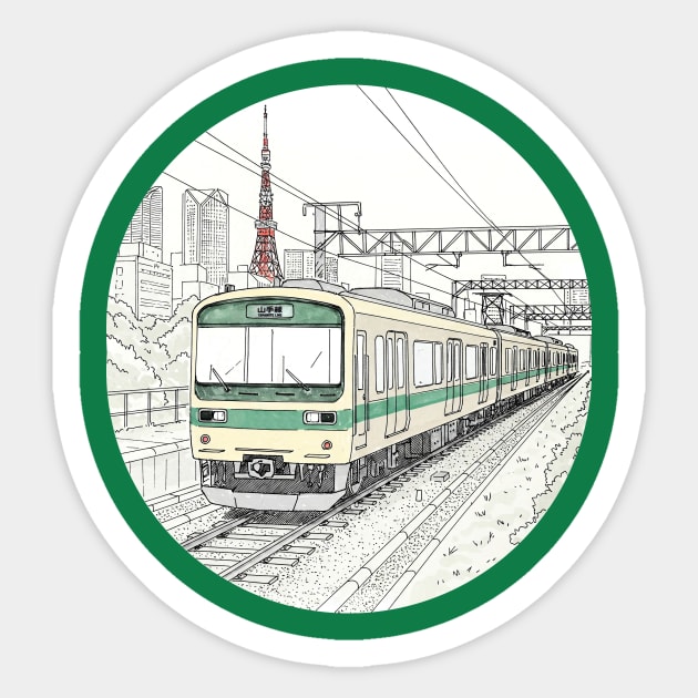 JR Yamanote Line - Yamanote - Sticker | TeePublic