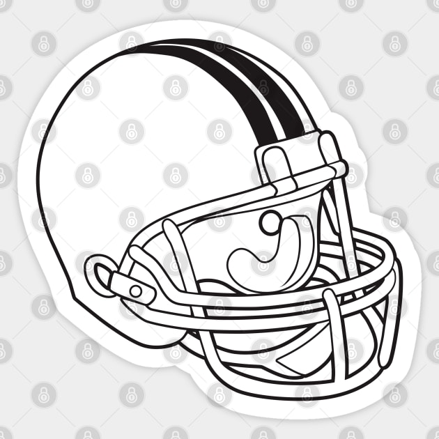 Football Helmet - Football Helmet - Sticker | TeePublic