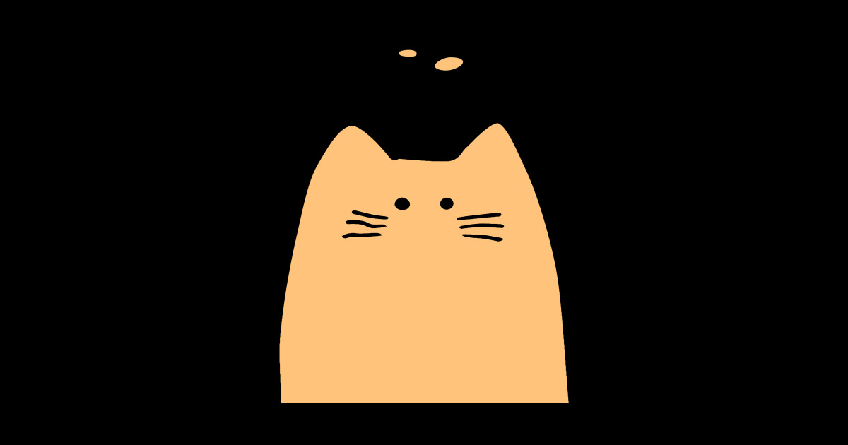 Orange Meow - Meow Meow - Sticker | TeePublic