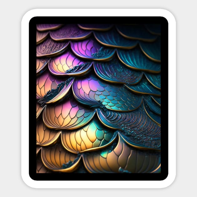 Scale pattern - Scale - Sticker | TeePublic