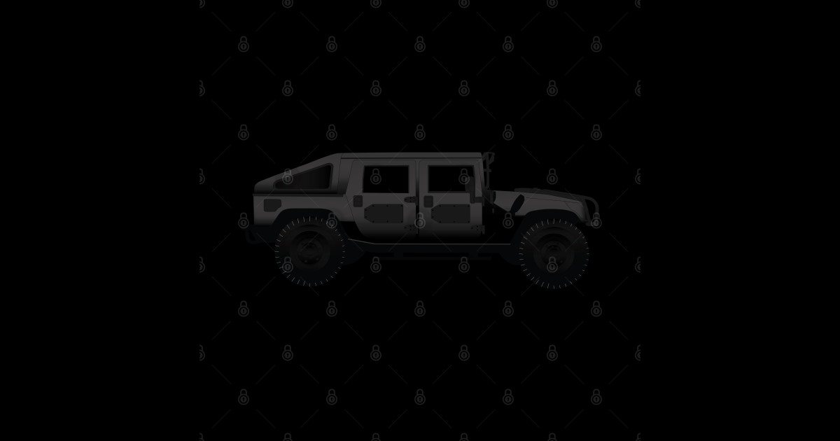Military Humvee - Car - Sticker | TeePublic