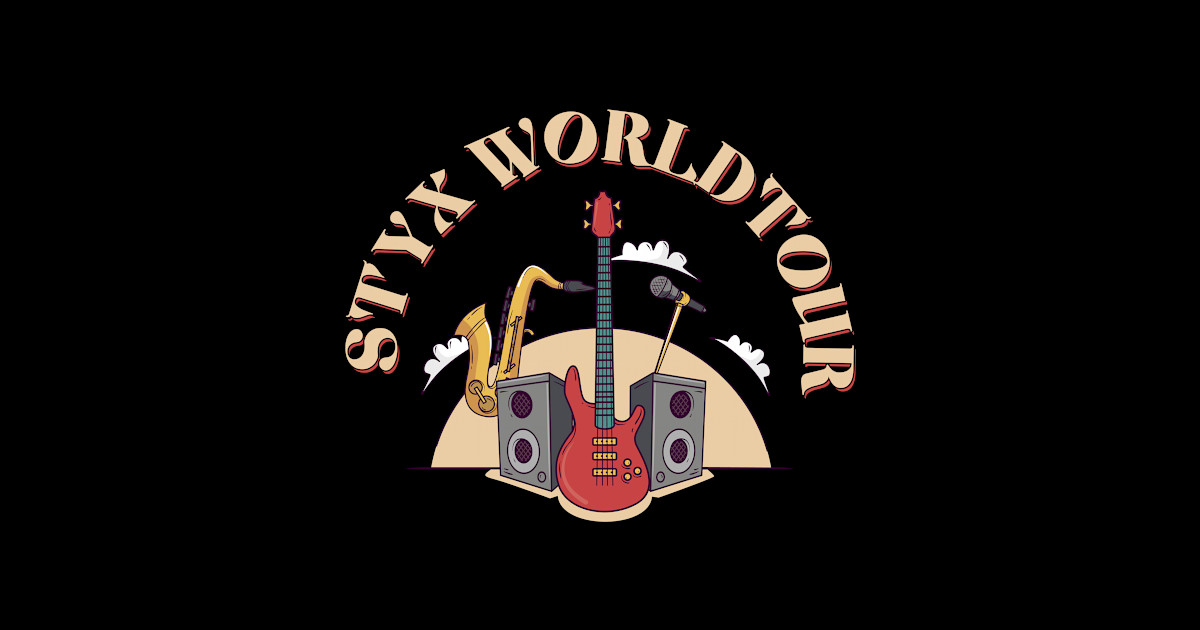 styx world tour 2024 - Styx - Sticker | TeePublic