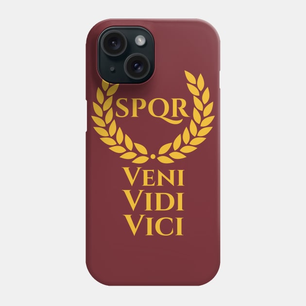 Julius Caesar Latin Quote Veni Vidi Vici SPQR Roman History - Veni Vidi ...