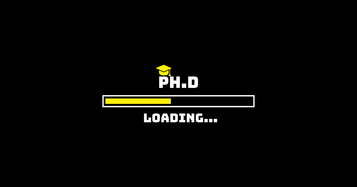 PhD Loading PhD Graduation Design - Phd Candidate - Sticker | TeePublic