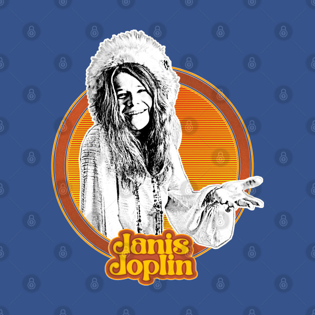 Janis Joplin / Original Retro 60s Style Fan Design - Janis Joplin - T-Shirt