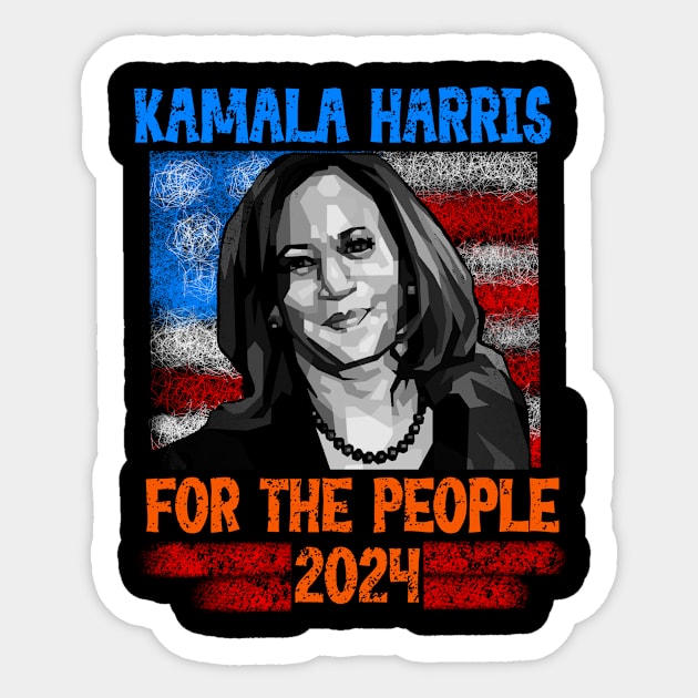KAMALA HARRIS 2024 - Kamala Harris For President - Sticker | TeePublic