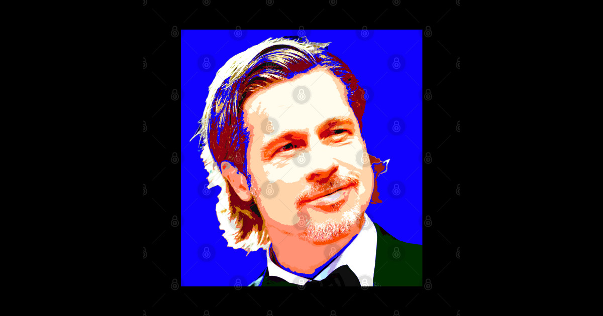 brad pitt - Brad Pitt - Sticker | TeePublic