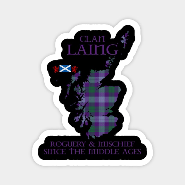 Clan Laing tartan Scotland map Saltire flag and lion rampant scottish ...