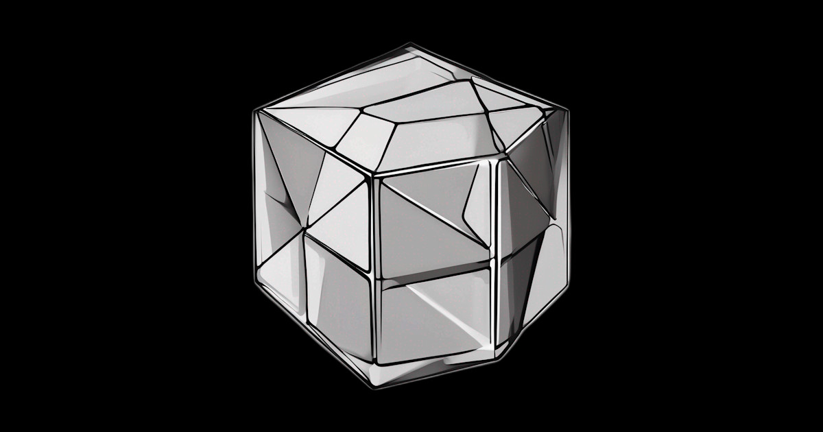 Rubic Cube Grey Shadow Silhouette Anime Style Collection No. 382 ...