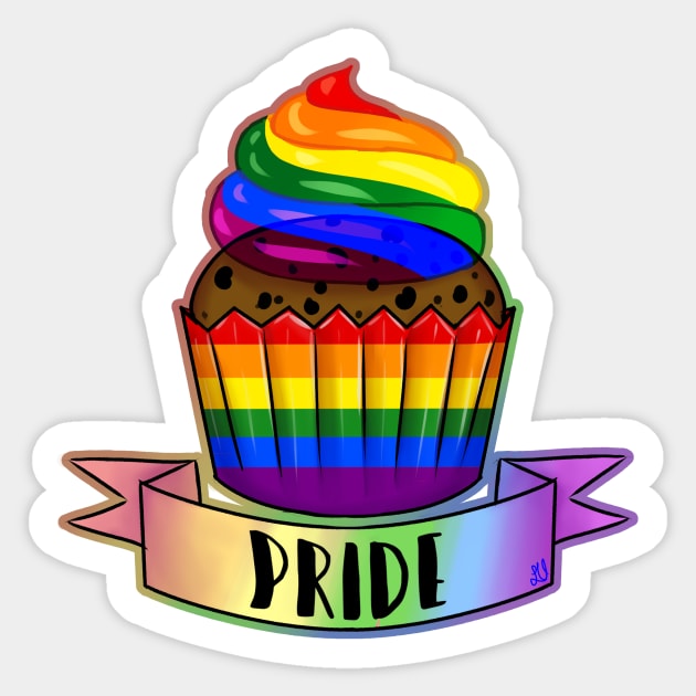 Rainbow Cupcake - Gay Pride - Sticker | TeePublic