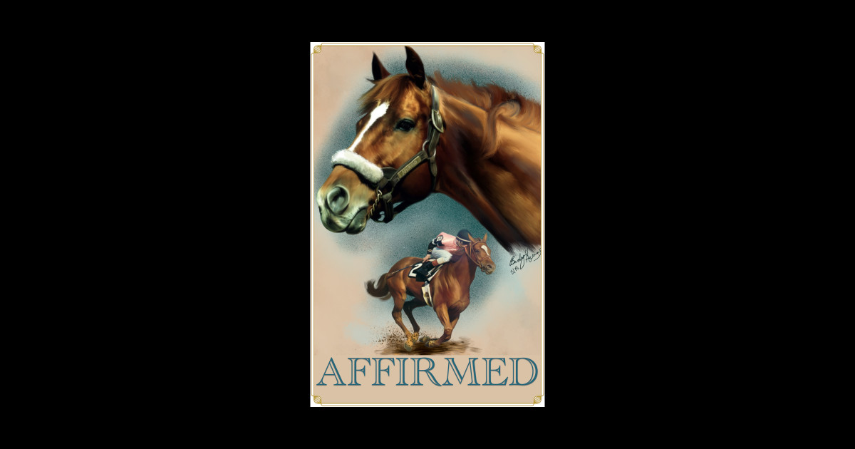 Affirmed with Name plate - Affirmed - Sticker | TeePublic