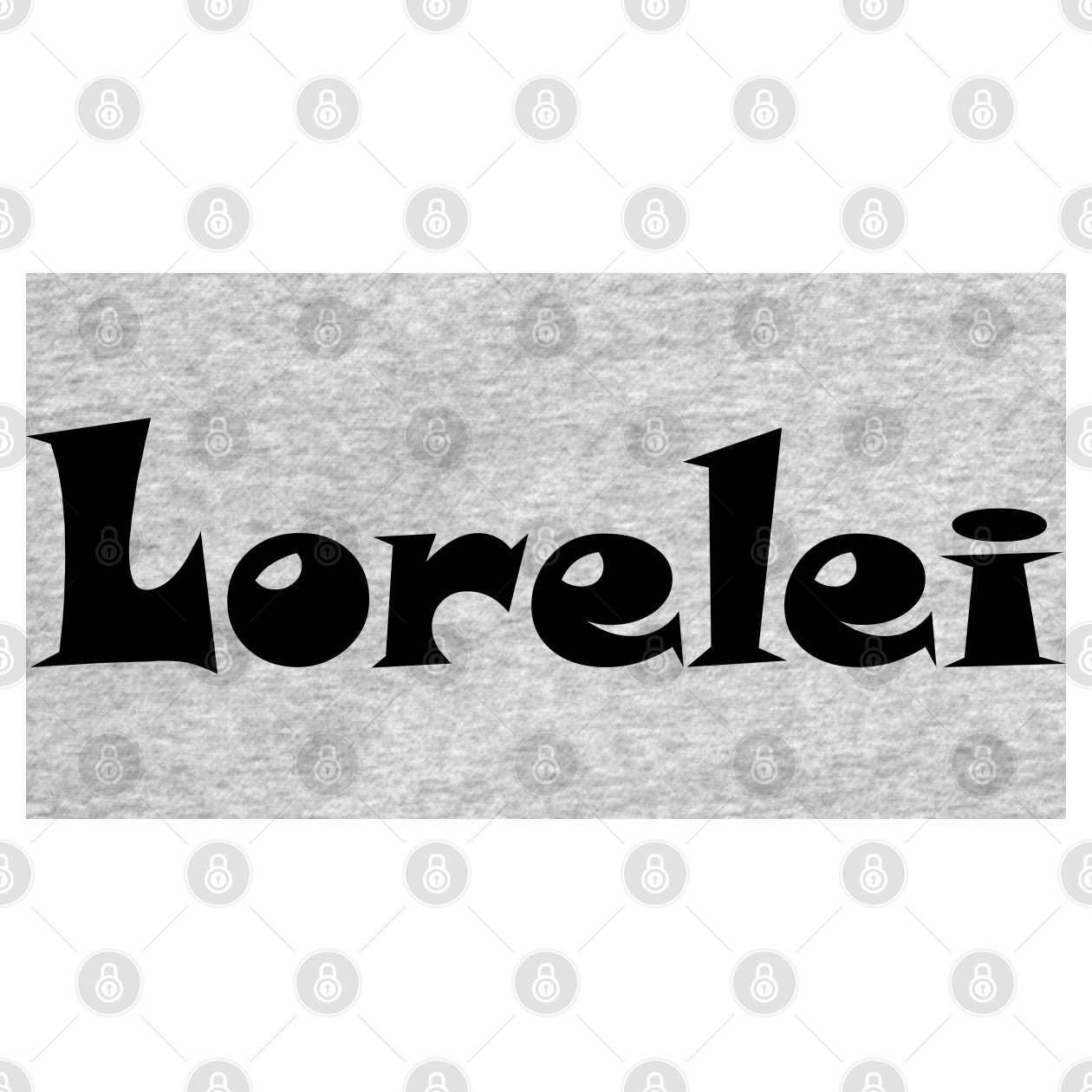 Lorelei Name Design - Cute Font, Minimalist, with Black Lettering ...