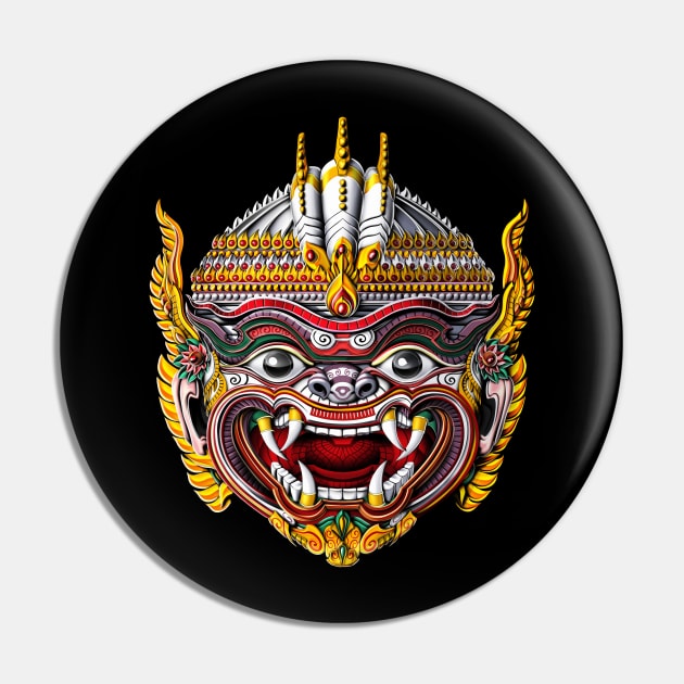 Cambodian Khmer Hanuman Dancer - Cambodian Dancer - Pin | TeePublic