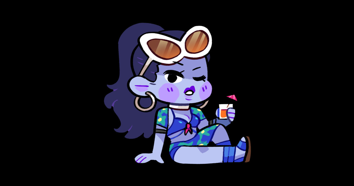 Beach Widowmaker - Overwatch - Sticker | TeePublic