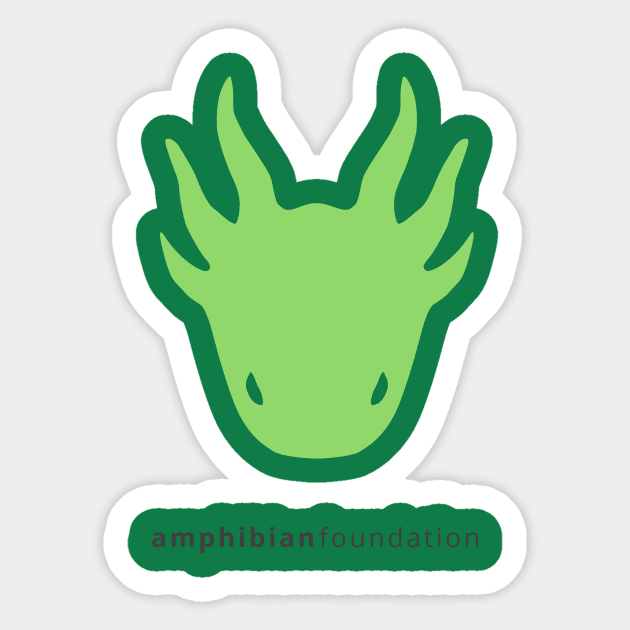 Amphibian Foundation Green Logo - Amphibians - Sticker | TeePublic