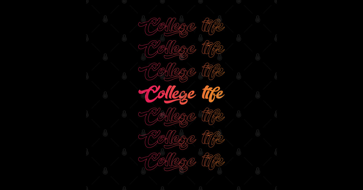 College Life Cool Style Funny - College Life - Posters and Art Prints ...