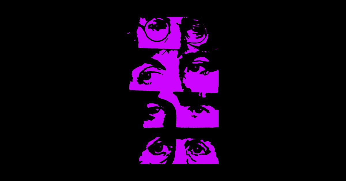 Beatles purple - Beatles Band - Sticker | TeePublic
