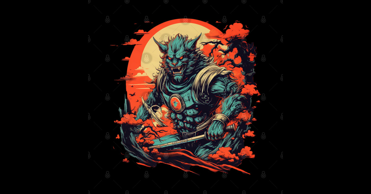 Werewolf Samurai - Samurai - Sticker | TeePublic