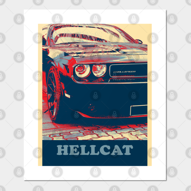 dodge challenger 2015 - hellcat - Classic Car - Posters and Art Prints ...