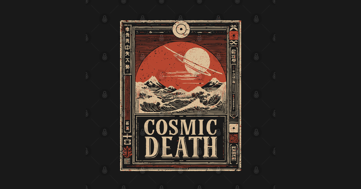 Cosmic Death Space Ukiyo-e Print - Sci Fi - T-Shirt | TeePublic