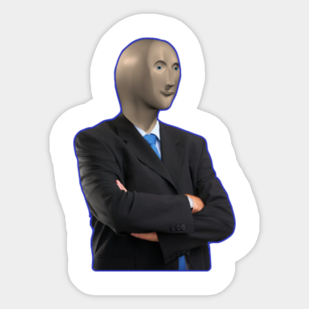 Stock Stickers Stonks Go Up Stonks Decal Meme Stickers Stonks Meme Meme ...