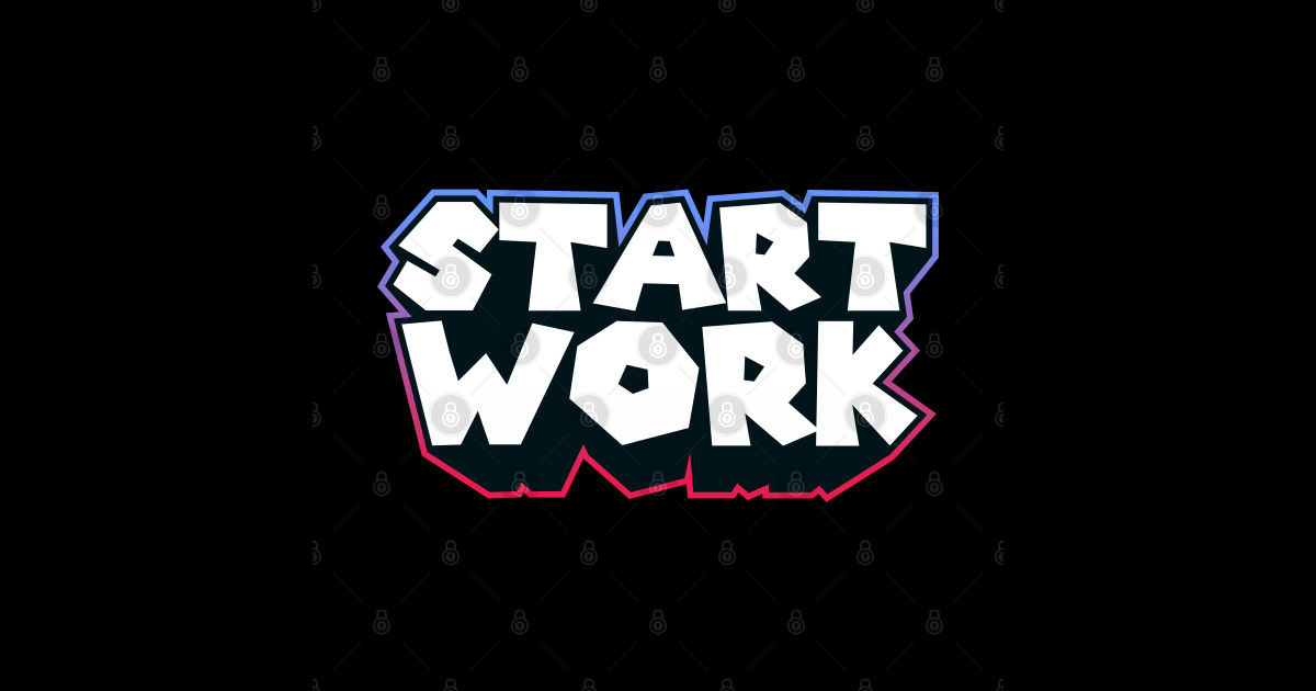 Star Work - Working - Sticker | TeePublic