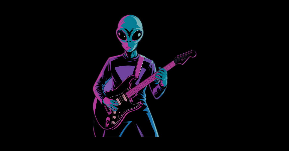 Guitarist Alien Guitars Alien Alien Guitarists - Funny Guitarist ...