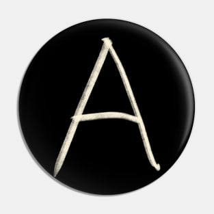 Hand Drawn Alphabet Letters A Art Pins and Buttons for Sale | TeePublic