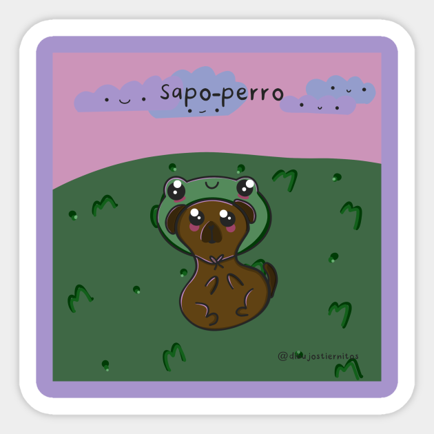 Sapo-Perro - Sapoperro - Sticker | TeePublic