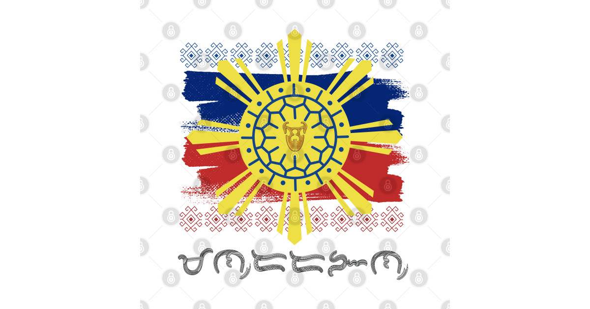 Philippine Flag/Sun / Baybayin word Mandarangan (Mandirigmang may ...