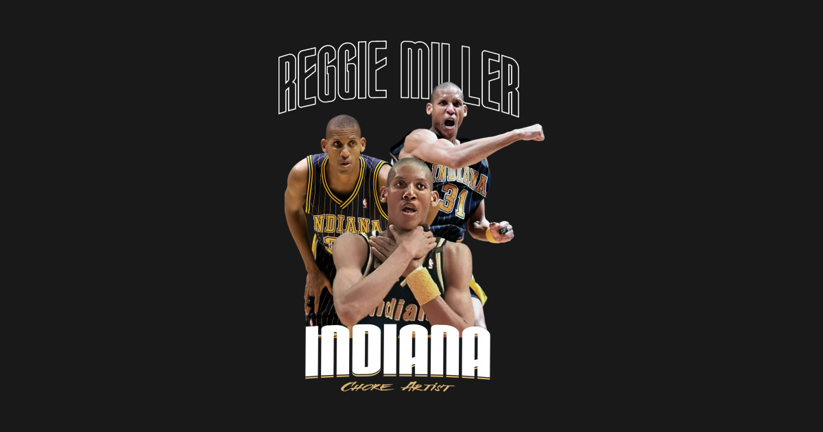 Reggie-Miller-choke - Reggie Miller - T-Shirt | TeePublic