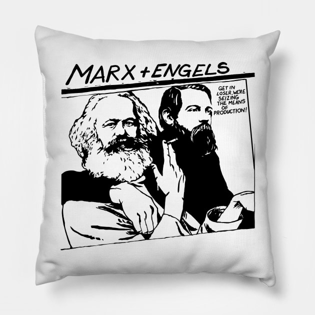 Marx And Engels Meme - Marxist Meme - Pillow | TeePublic