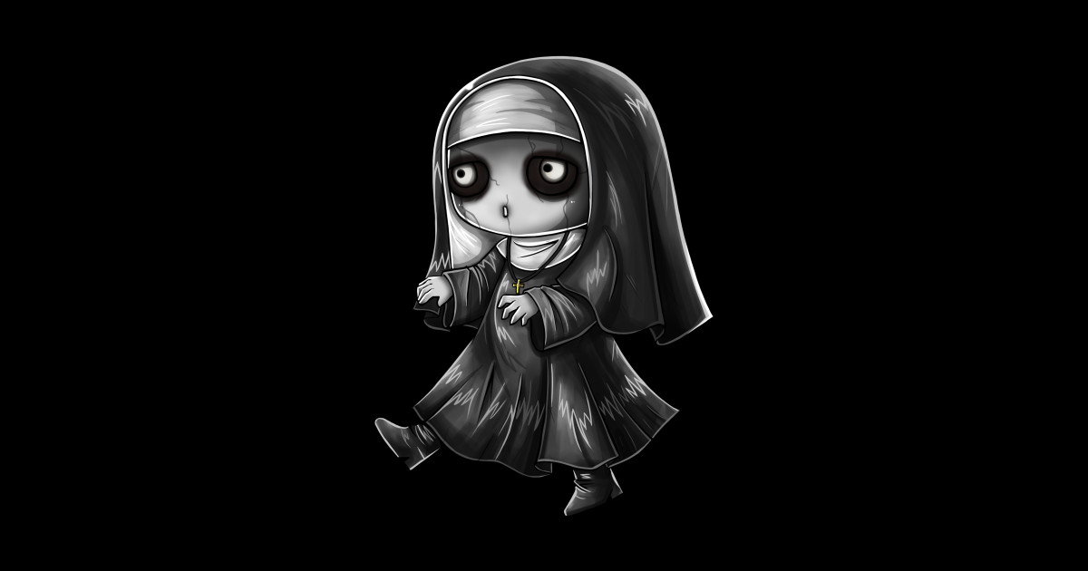 Chibi Evil Nun - Nun - Sticker | TeePublic
