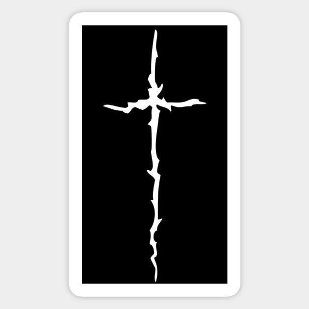 Gothic Christian Cross - Extreme - Sticker | TeePublic