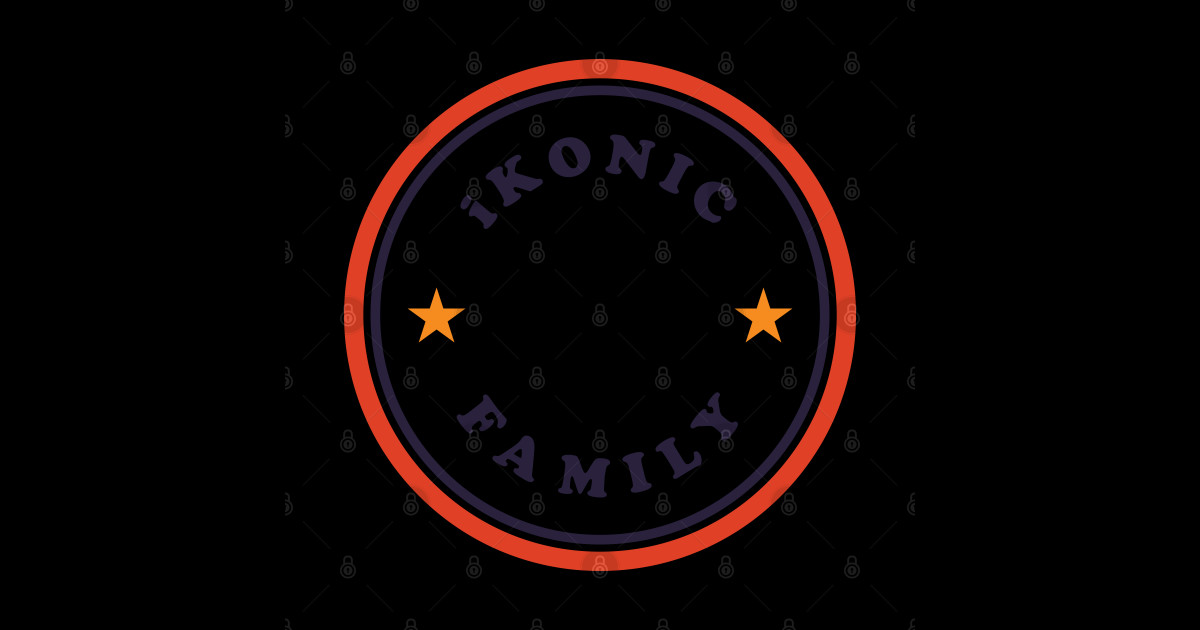 iKON iKONIC family logo - Ikon Logo - Sticker | TeePublic