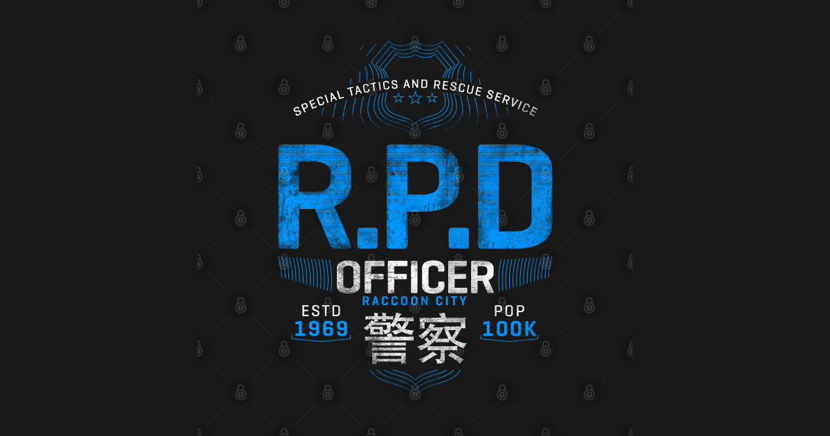 RPD Raccoon Police Department - Resident Evil - T-Shirt | TeePublic