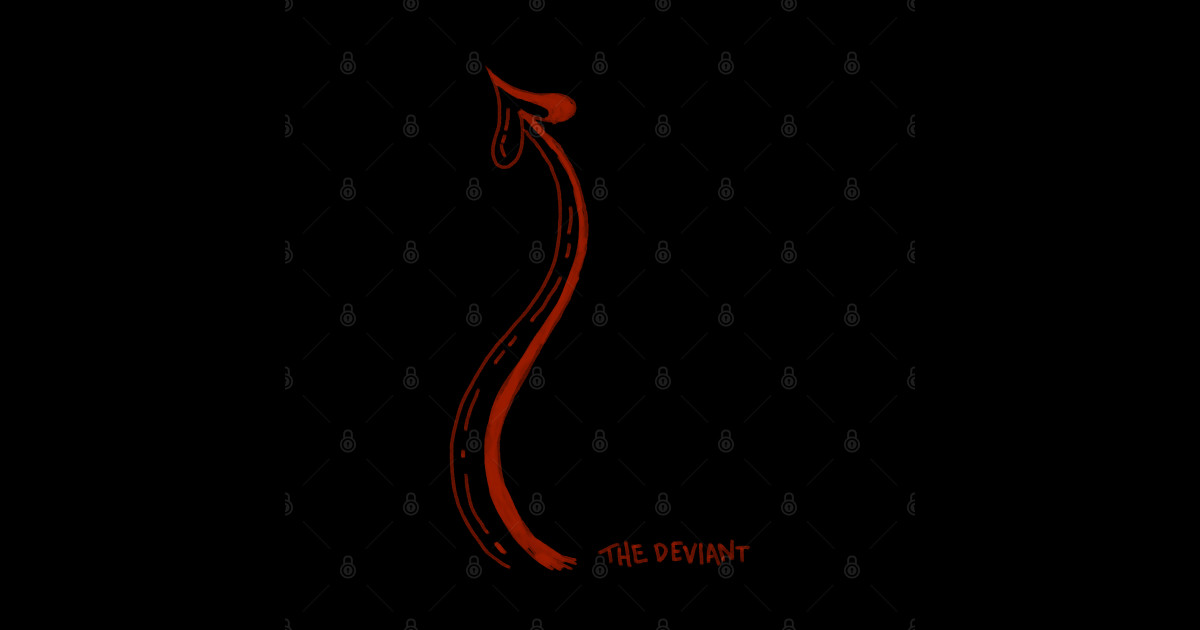 The deviant devil tail - The Deviant Devil Tail - Sticker | TeePublic