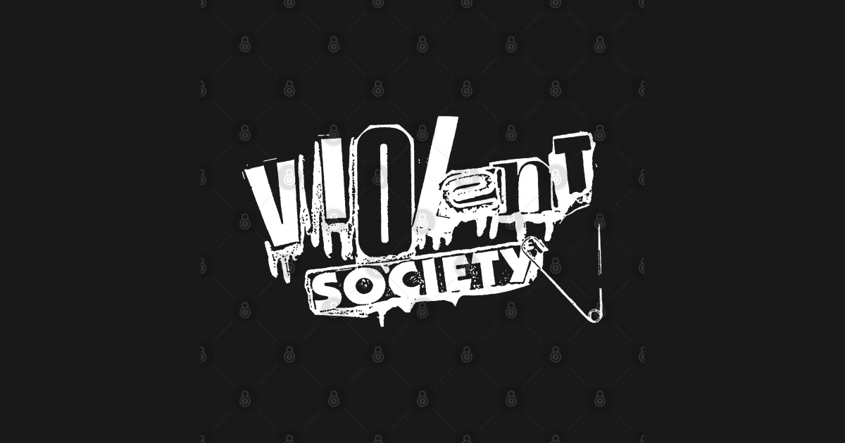 ViOLenT SocieTy - White Logo - Violentsociety - T-Shirt | TeePublic