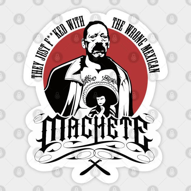 Machete logo v2 - Popular - Sticker by Terumi Arai | Printblur